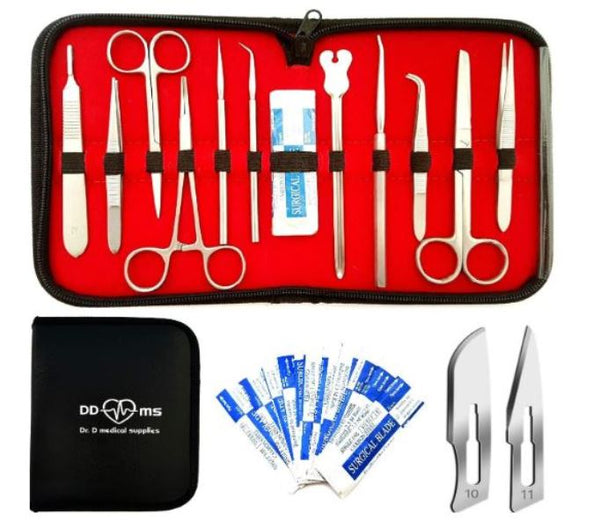 22-PC Biology Lab Anatomy Medical Dissecting Dissection Kit Set ...