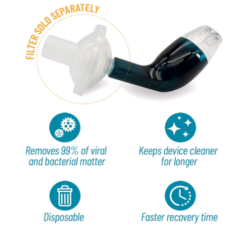 AirPhysio Natural Breathing Lung Expansion Exerciser for Asthma Bronch ...