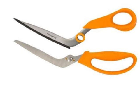 Fiskars Non-scratch Kitchen Angled Shears Scissors Food Cutting ...