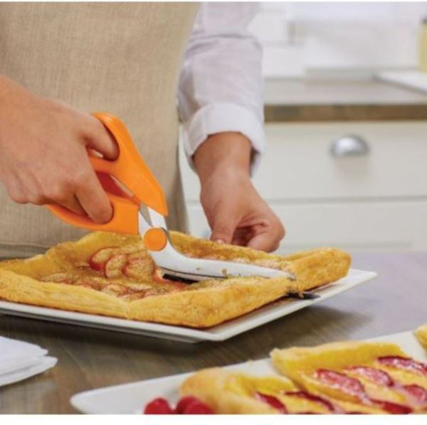 Fiskars Non-scratch Kitchen Angled Shears Scissors Food Cutting ...
