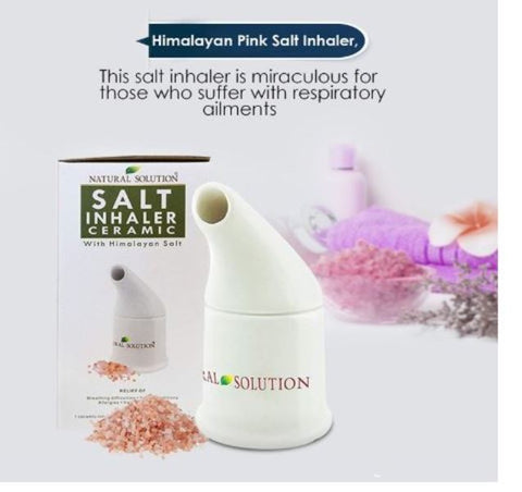 Natural Solution Ceramic Himalayan Pink Salt Inhaler Therapy For Asthm ...